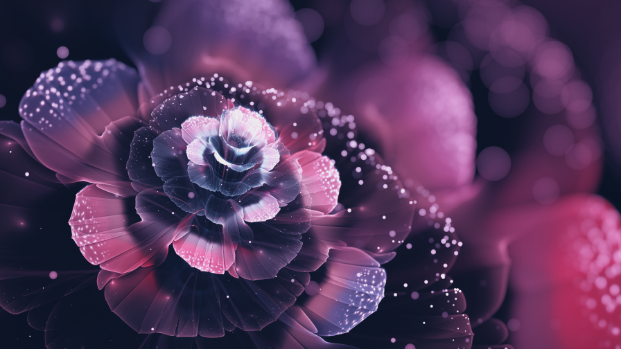 Purple Flower Abstract Wallpaper 595 Wallpaper Hd Wallpaper